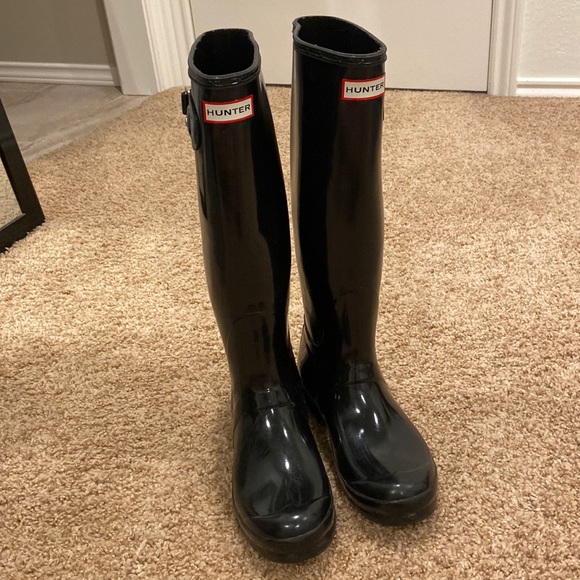 Hunter | Shoes | Original High Gloss Waterproof Hunter Boots Tall ...